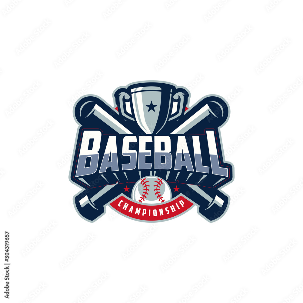 Baseball championship logo design inspiration. Template logo Stock ...