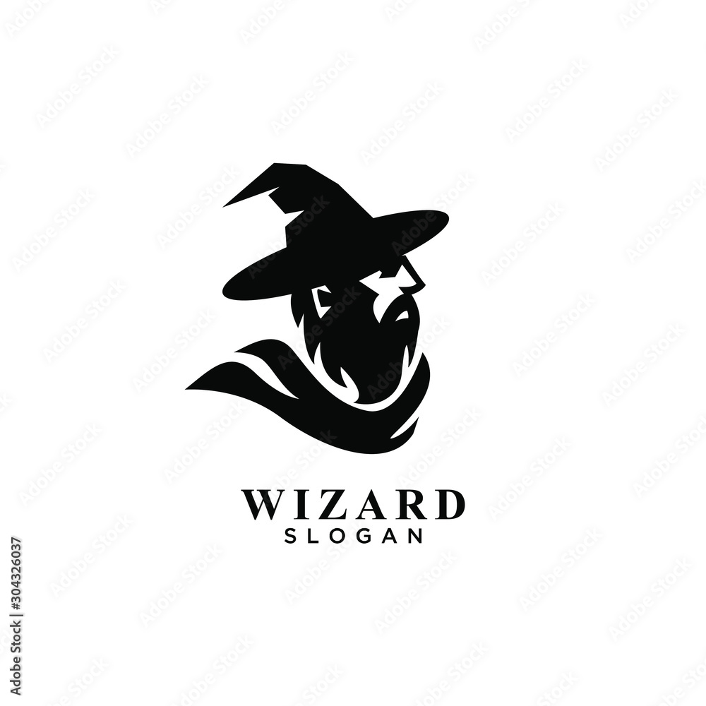 wizard logo icon design vector illustration Stock Vector | Adobe Stock