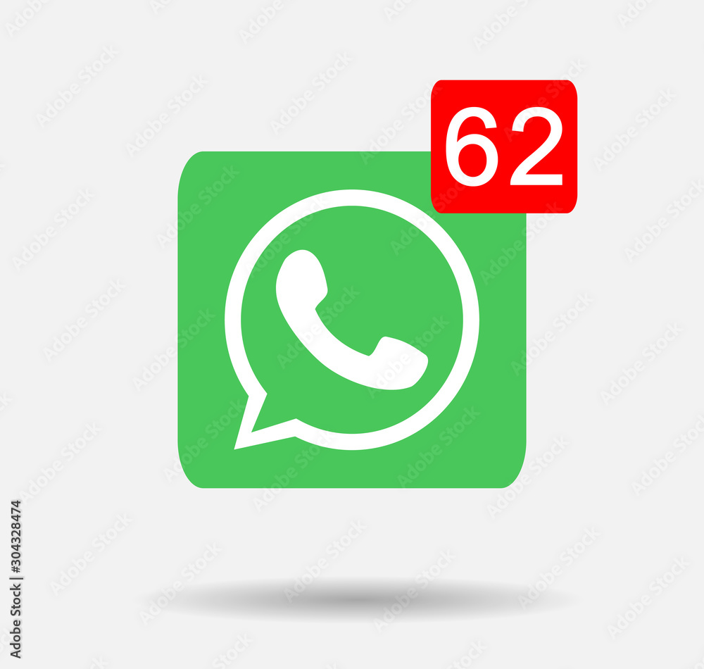 whatsapp button vector editorial Stock Vector | Adobe Stock