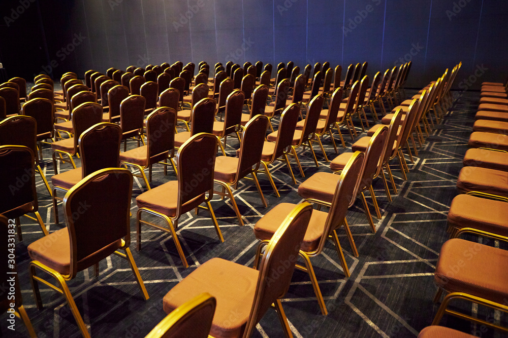 chairs in conference hall Stock Photo | Adobe Stock