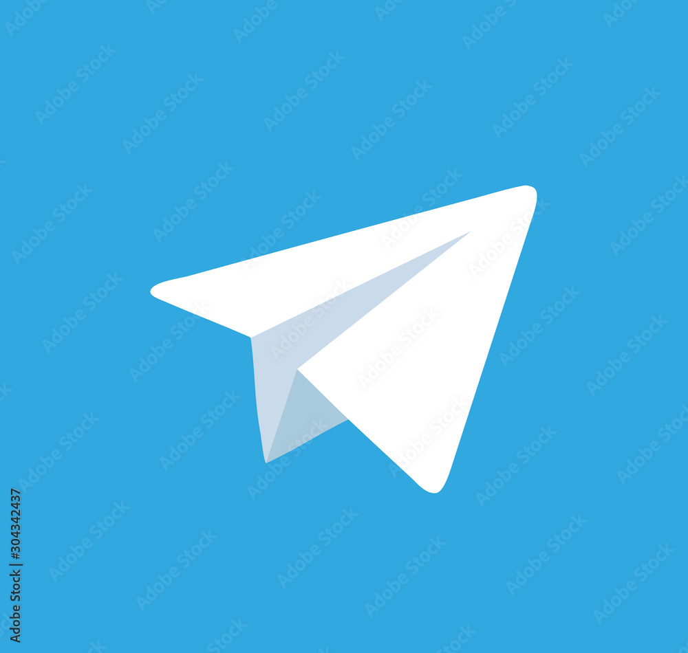 telegram logo vector editorial Stock Vector | Adobe Stock