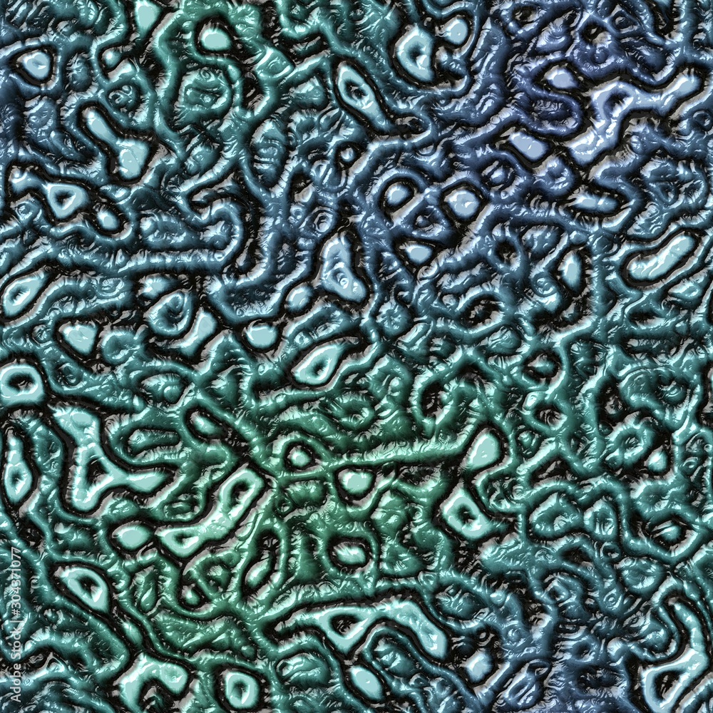 Blue seamless disgusting monster skin design background pattern Stock ...