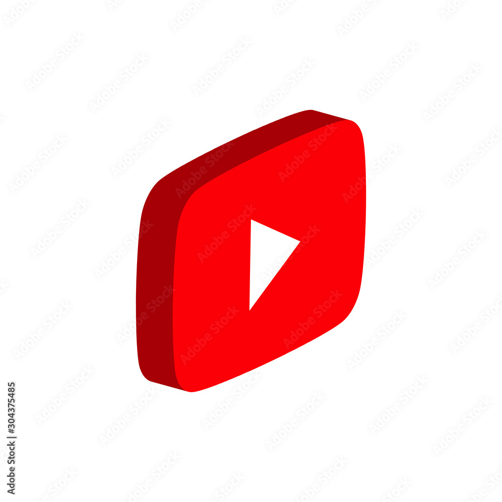 youtube logo vector Stock Vector | Adobe Stock