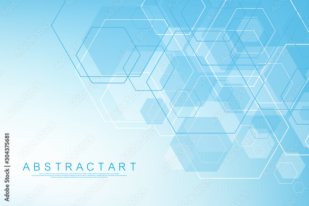 Scientific molecule background for medicine, science, technology ...