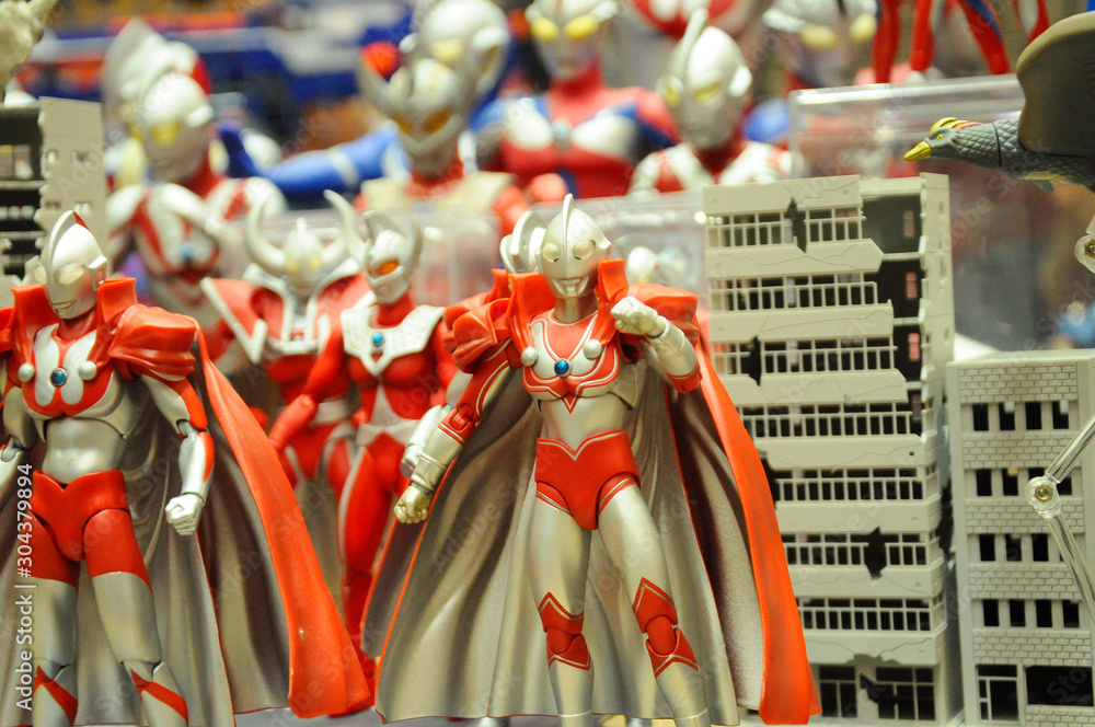 KUALA LUMPUR, MALAYSIA -OCTOBER 6, 2018: Selected focused on fictional ...