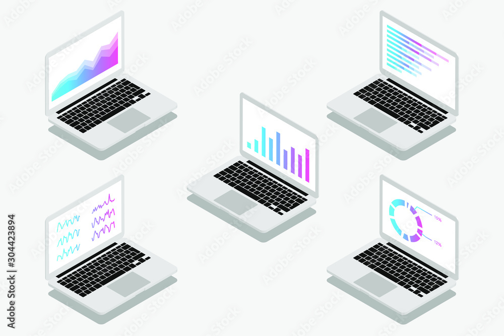 Business analytics concept with metrics and key performance indicators ...