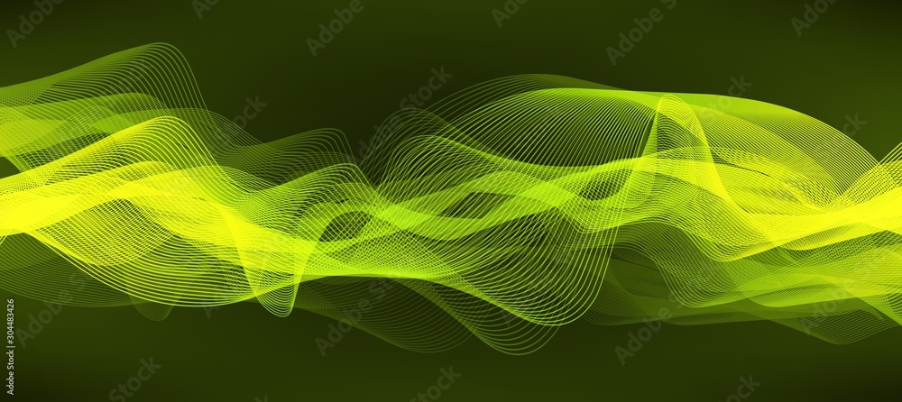 Soft Green Sound Wave background; Earthquake wave diagram concept ...