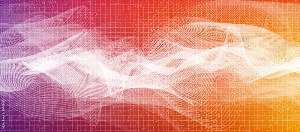 Colorful Digital Sound Wave Background,technology and earthquake wave ...