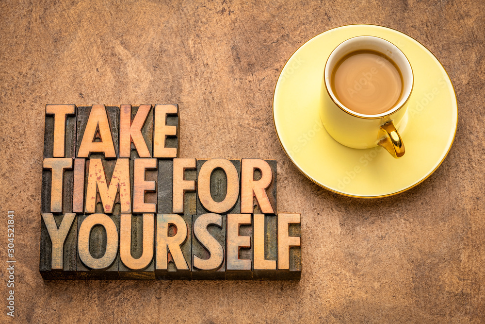 take time for yourself advice Stock Photo | Adobe Stock