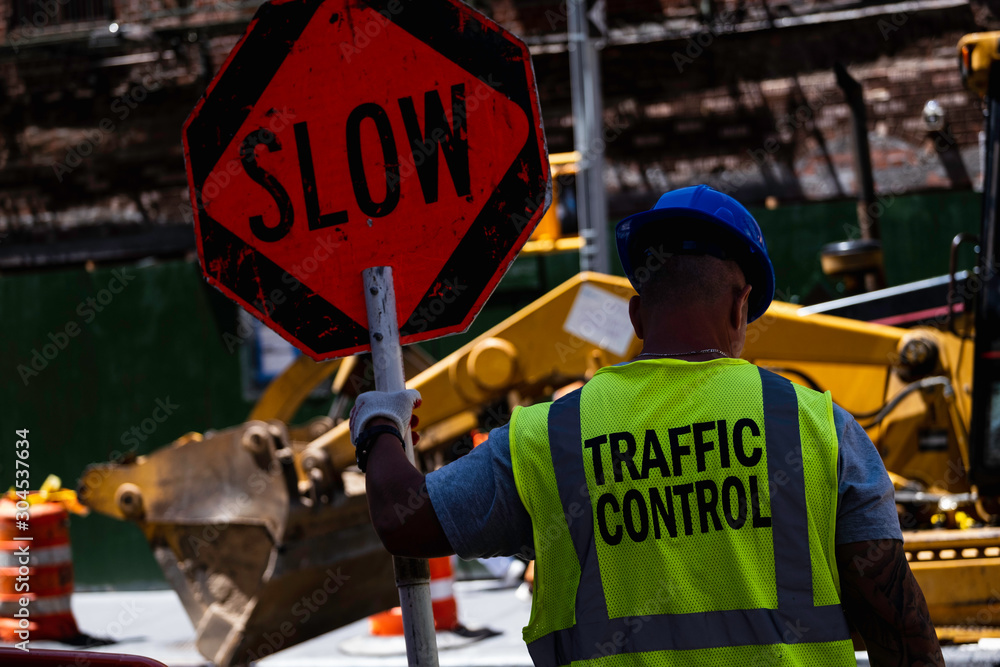 Traffic Control instructions Stock Photo | Adobe Stock