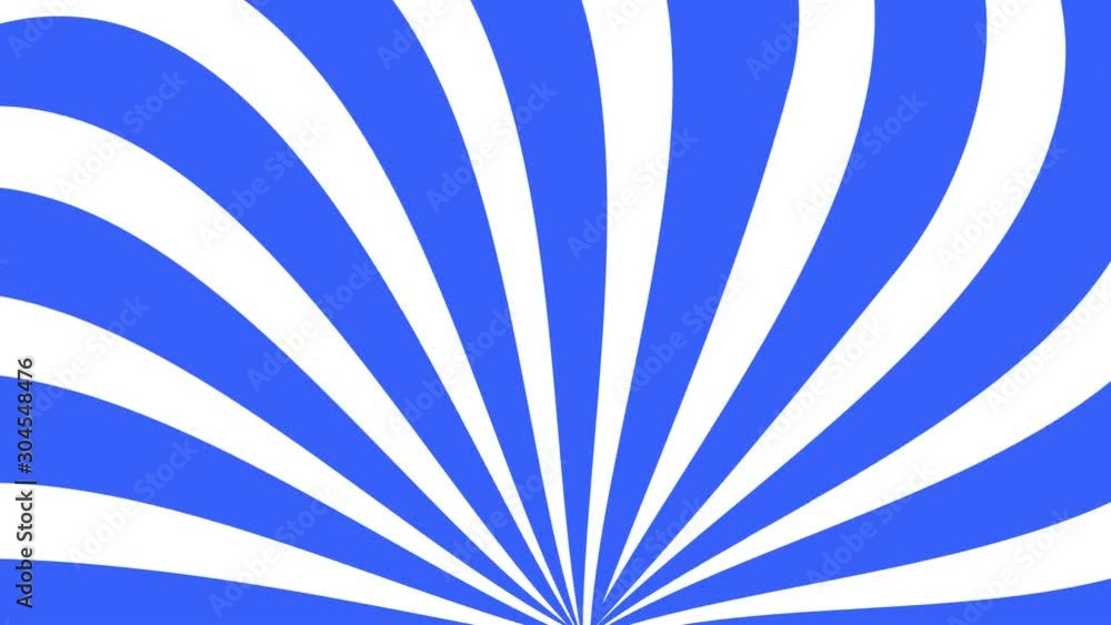 Fan of various colors in the shape of a circular spiral that rotates in ...