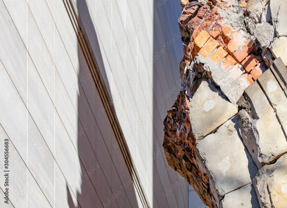 Redoubt of the Polish Bank, last post war remains in Warsaw (Warszawa ...