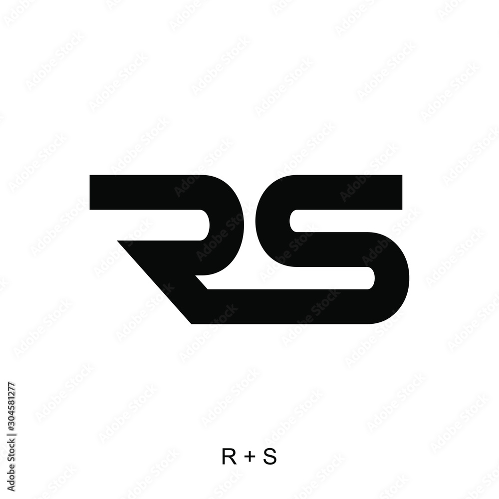 letter R and S concepts ready to use, RS icon, creative initials letter ...
