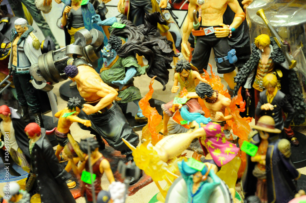 KUALA LUMPUR, MALAYSIA -OCTOBER 6, 2018: Selected focused of fictional ...