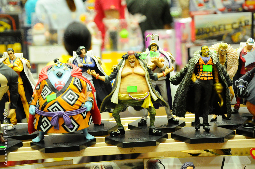 KUALA LUMPUR, MALAYSIA -OCTOBER 6, 2018: Selected focused of fictional ...