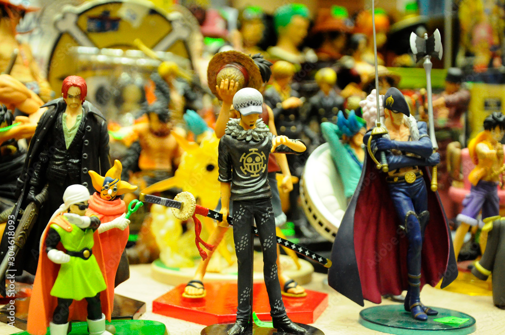 KUALA LUMPUR, MALAYSIA -OCTOBER 6, 2018: Selected focused of fictional ...