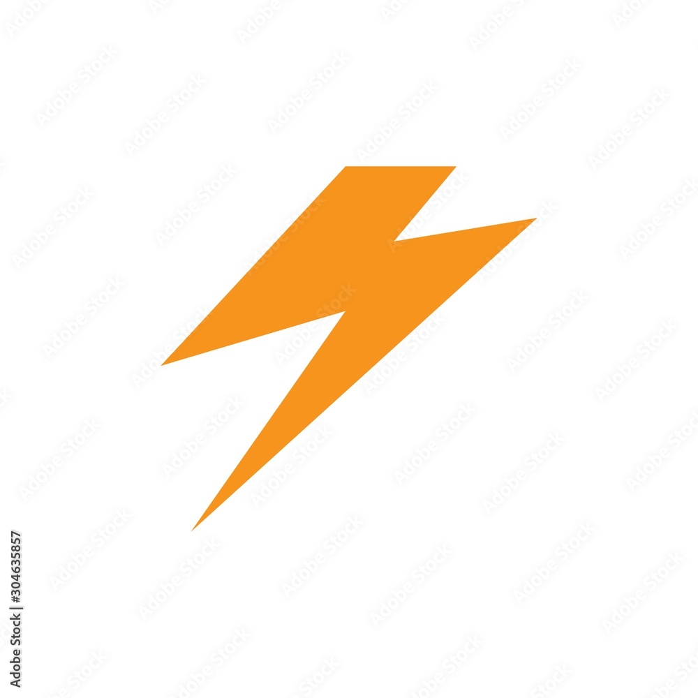 lightning logo vector template illustration Stock Vector | Adobe Stock