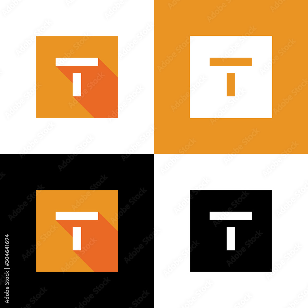 Orange Square Shape