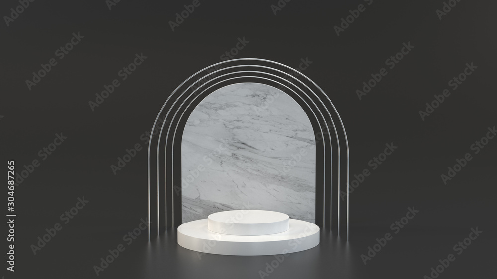 Abstract background with stage. 3d rendering. Stock Illustration ...