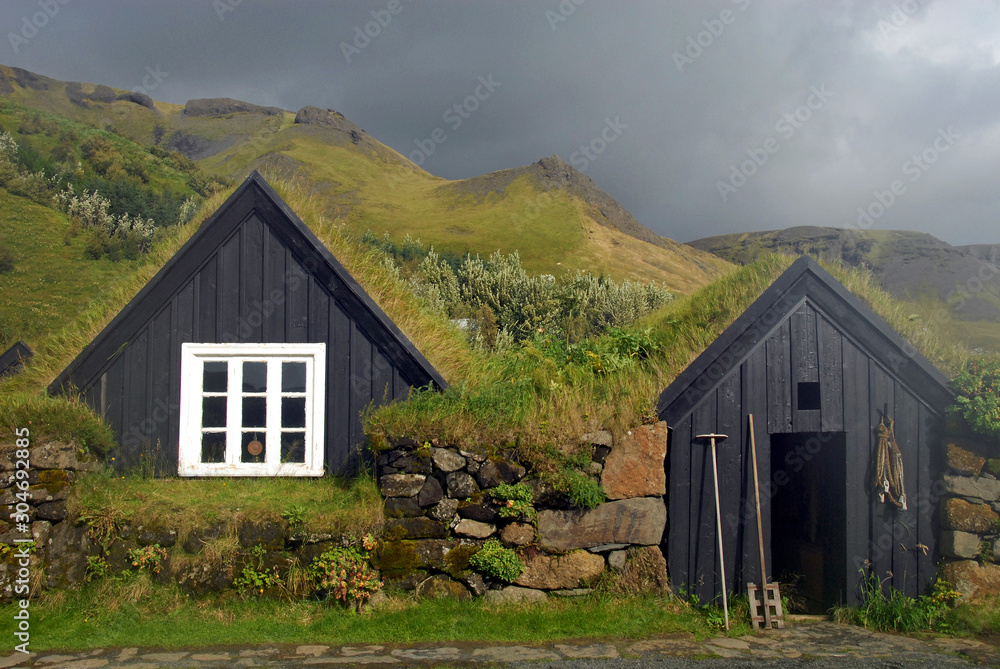 The Skogar Open Air Museum in Southern Iceland. The Skogar Museum ...