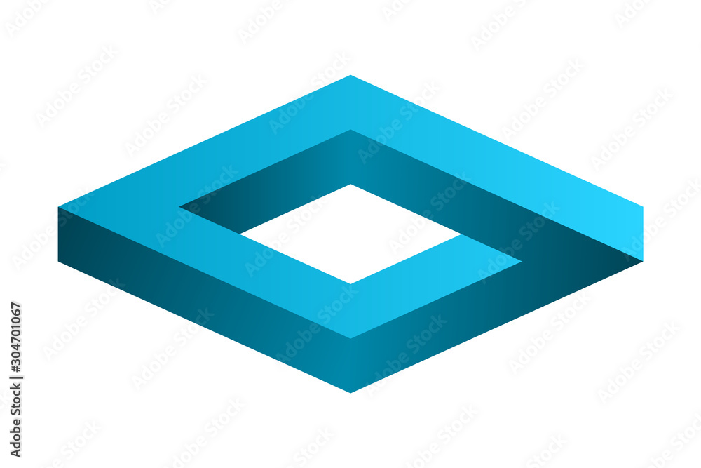 Photo & Art Print Impossible endless rectangle, Tasha Vector