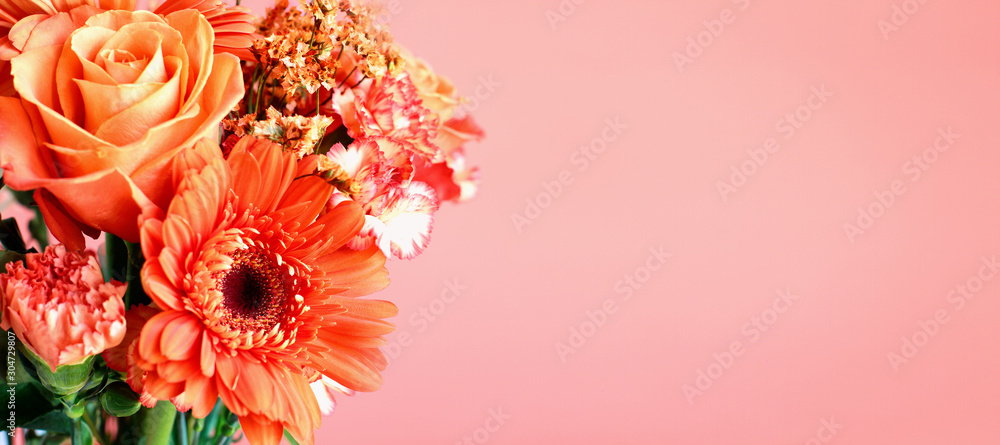 Coral Colored Flowers