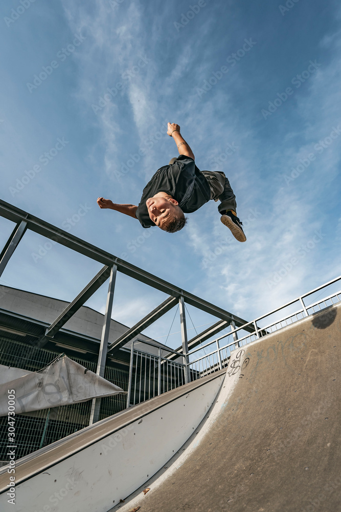 Parkour Backflip Off Wall