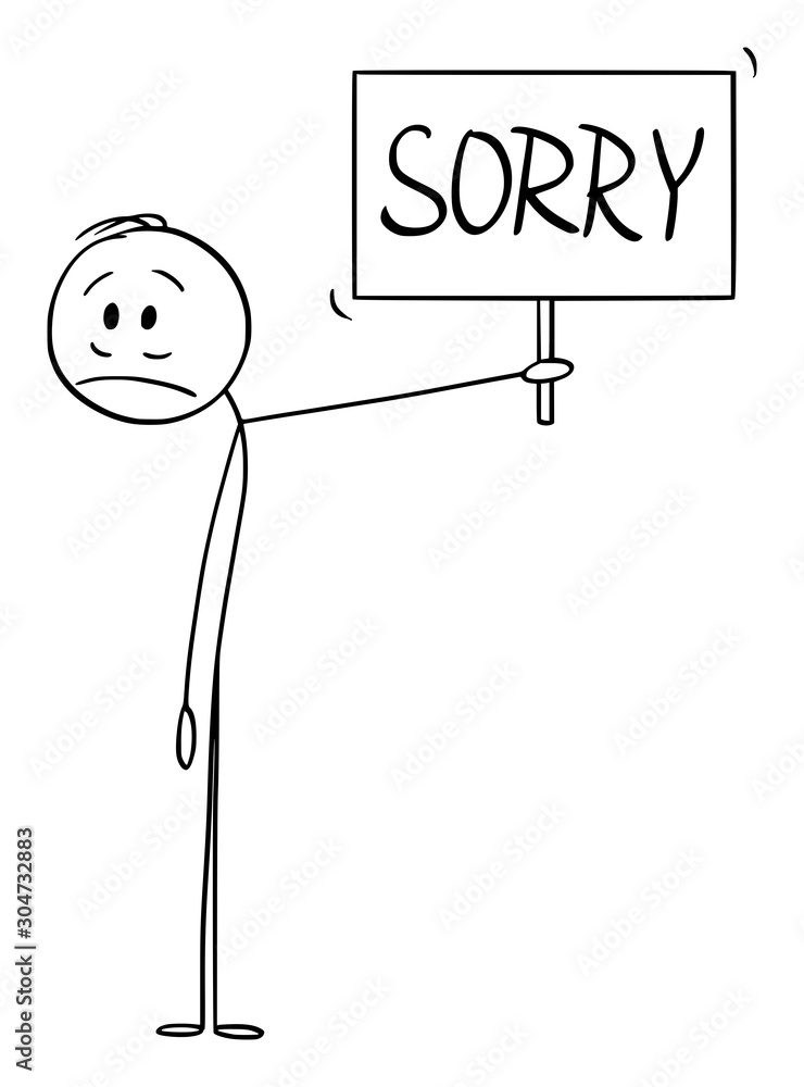 Vector cartoon stick figure drawing conceptual illustration of ...