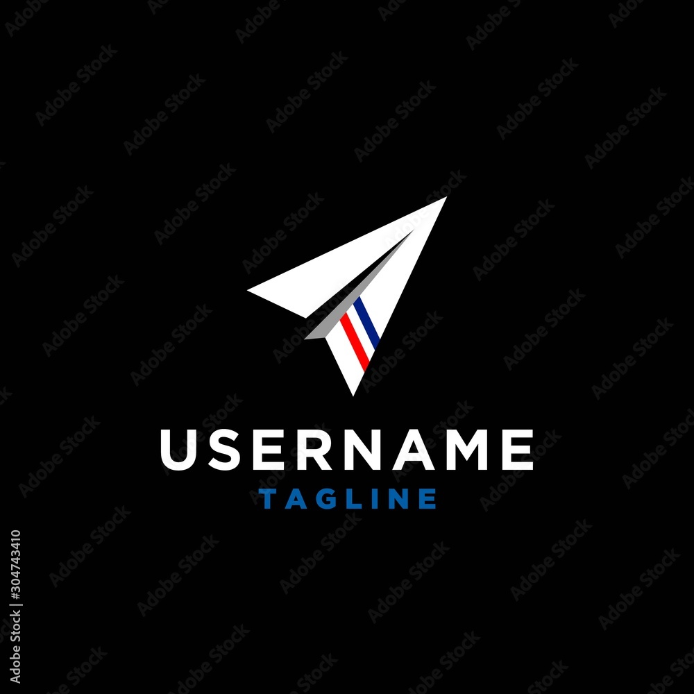 simple paperplane logo design inspiration . jet plane logo design ...