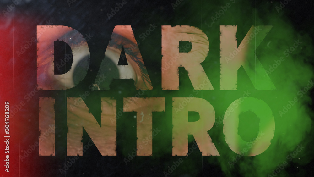Dark Grunge Intro Stock Template | Adobe Stock