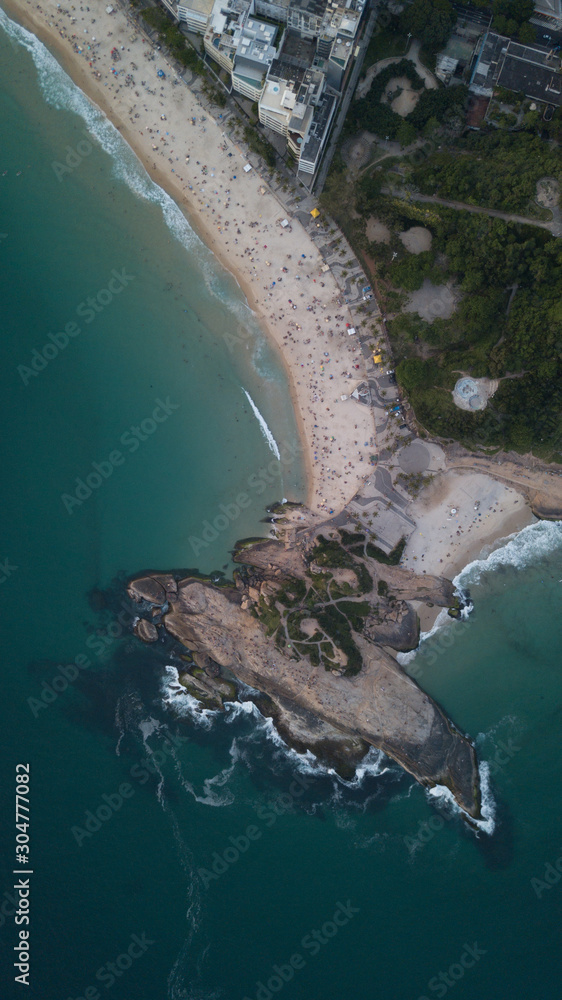 Pedra do Arpoador Copacabana Ipanema Rio de Janeiro Brazil Brasil Praia ...
