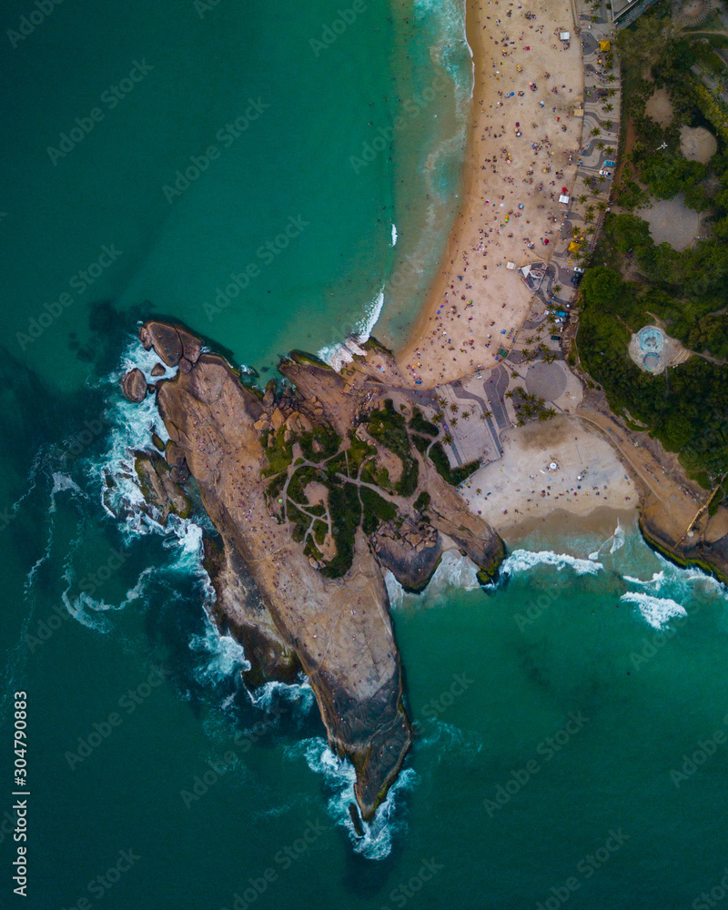 Pedra do Arpoador Copacabana Ipanema Rio de Janeiro Brazil Brasil Praia ...