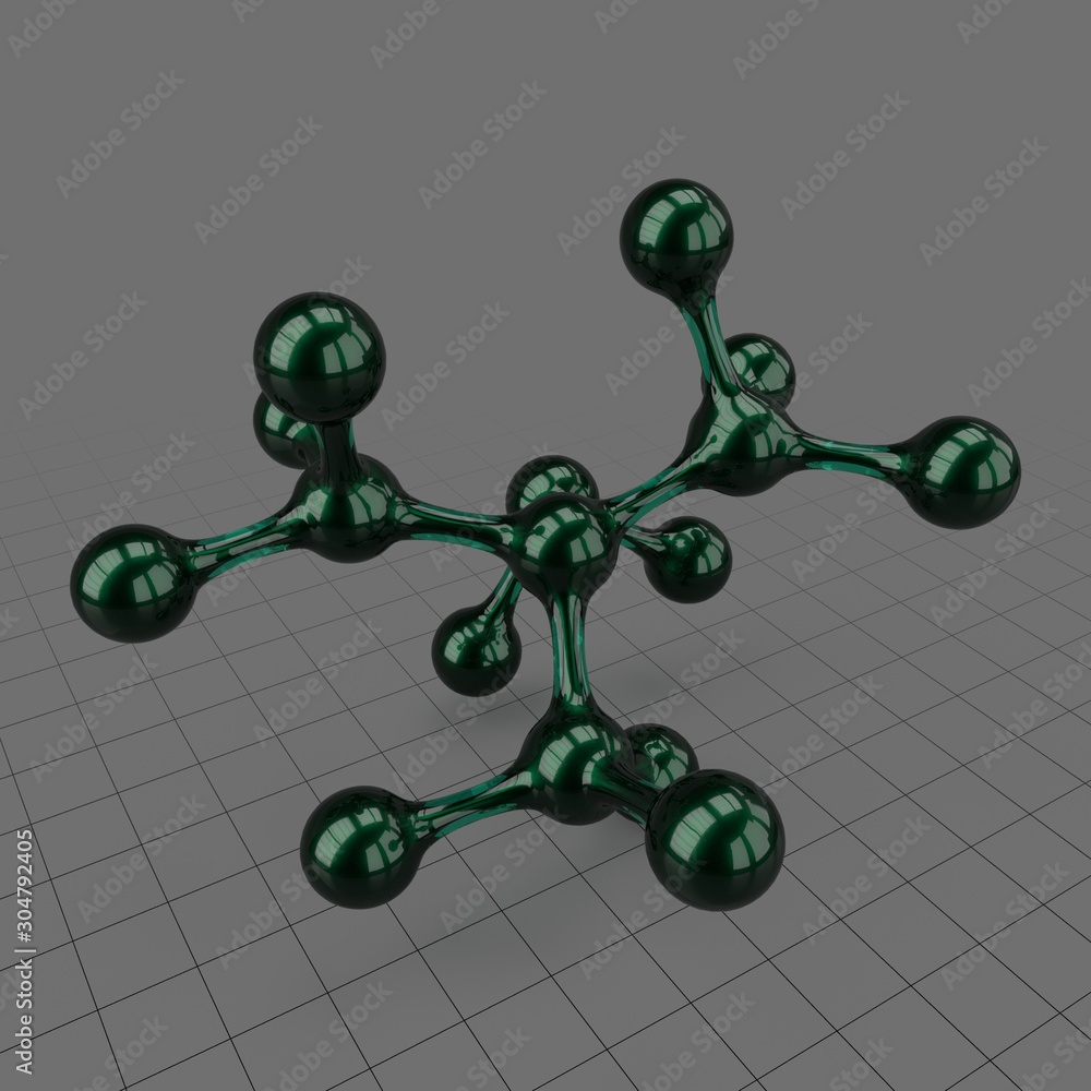 Stylized molecule Stock 3D asset | Adobe Stock