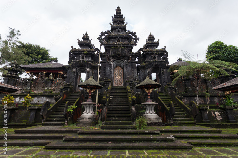 Balinese temple. The architecture of the island of Bali. Exterior and ...