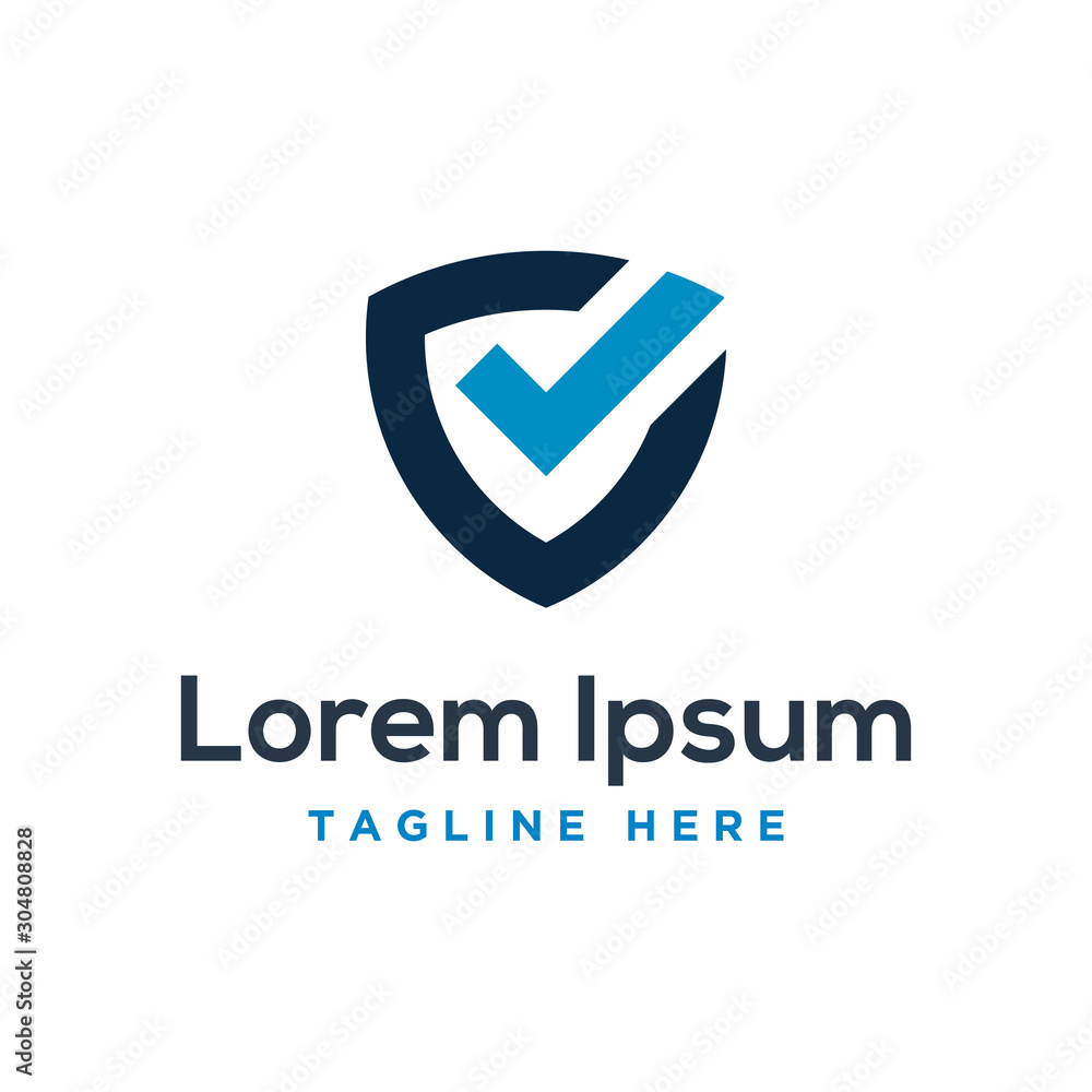 security check icon, logotype vector, protect shield icon vector ...