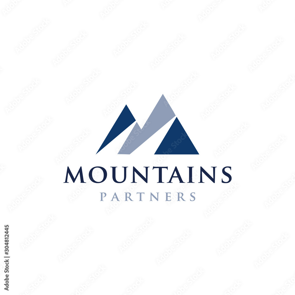 Mountain logo vector, rock mountains logo template, mountains partner ...