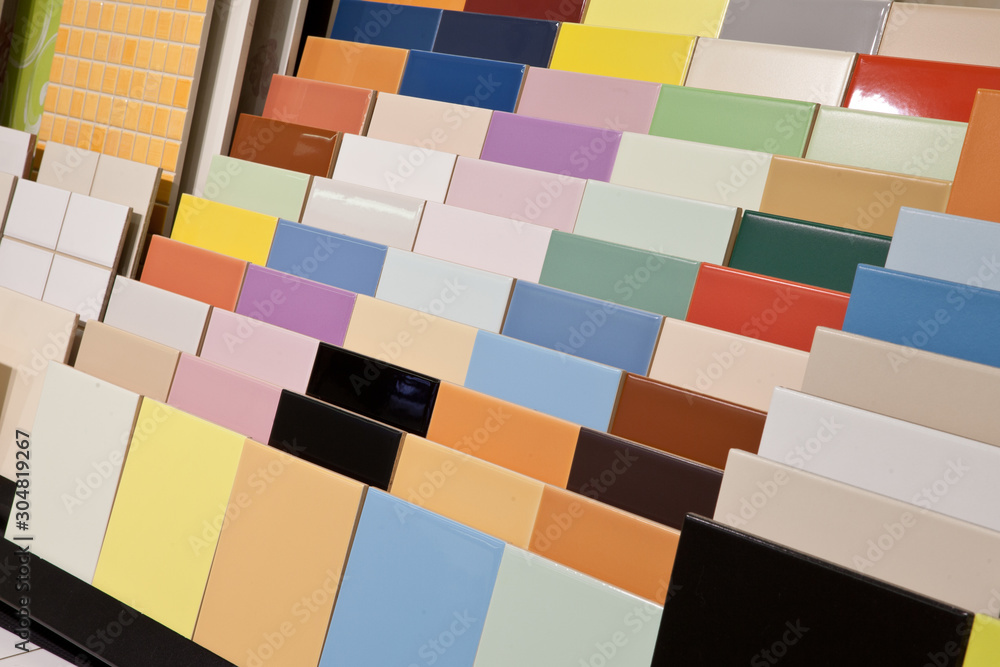 Kitchen bathroom tiles showroom display of new tiling option for floors ...