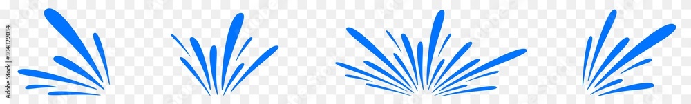 Water Splash Icon Blue | Splashes | Droplets Symbol | Splashing Logo ...