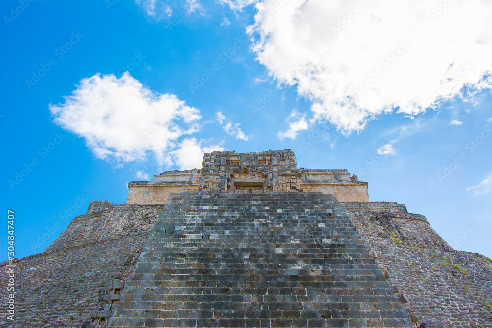 Pyramid of the fortune teller located in the archaeological zone of ...