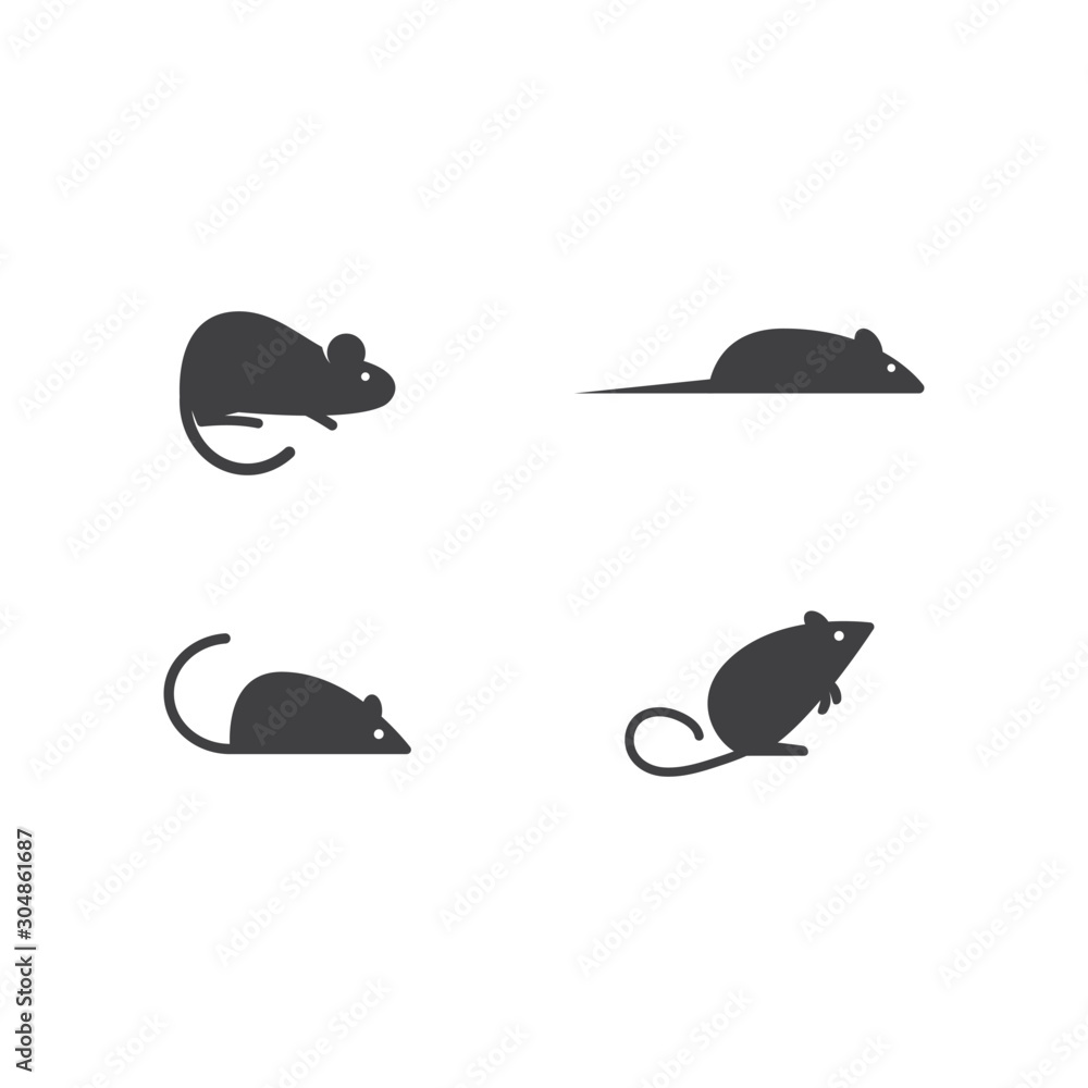 Mouse logo icon Stock Vector | Adobe Stock