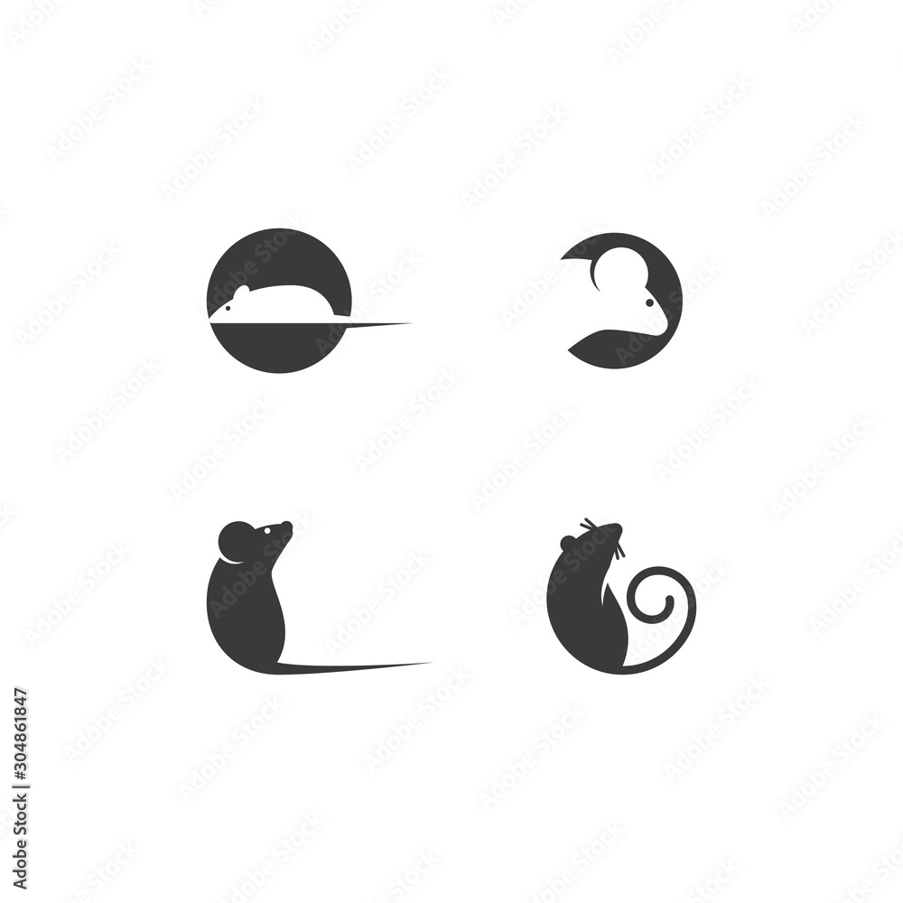Mouse logo icon Stock Vector | Adobe Stock