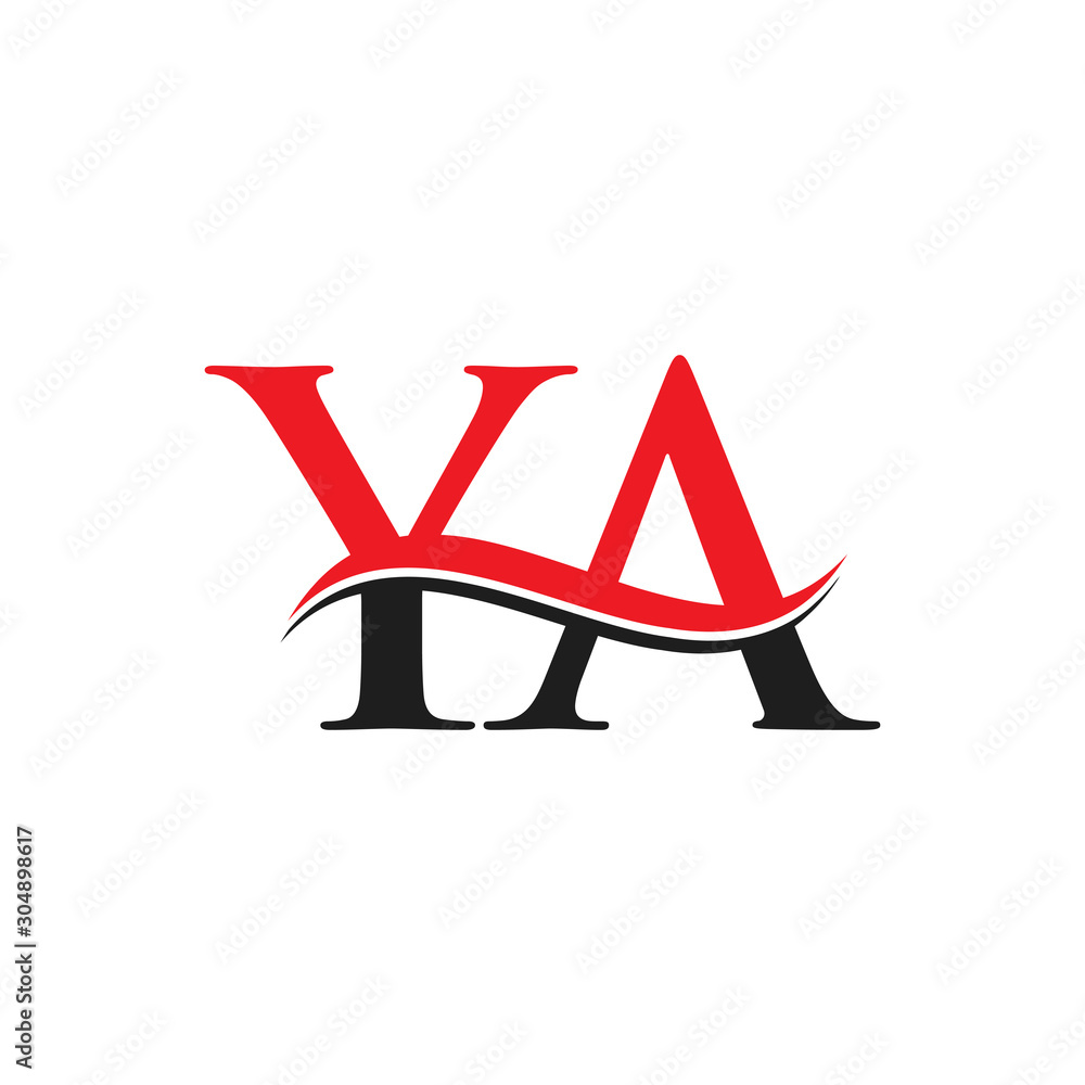 YA Letter Linked Logo. YA Letter Modern Business Logo Design Vector ...