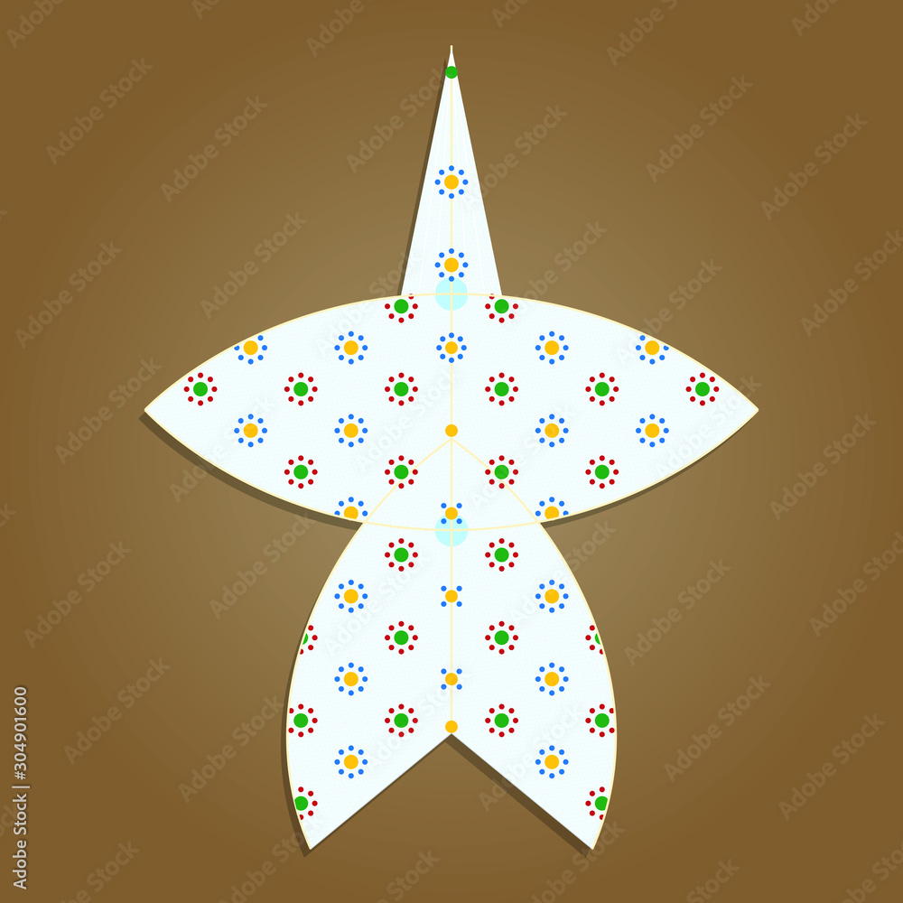 "Chula kite" somekind of thai traditional kite Stock Vector | Adobe Stock