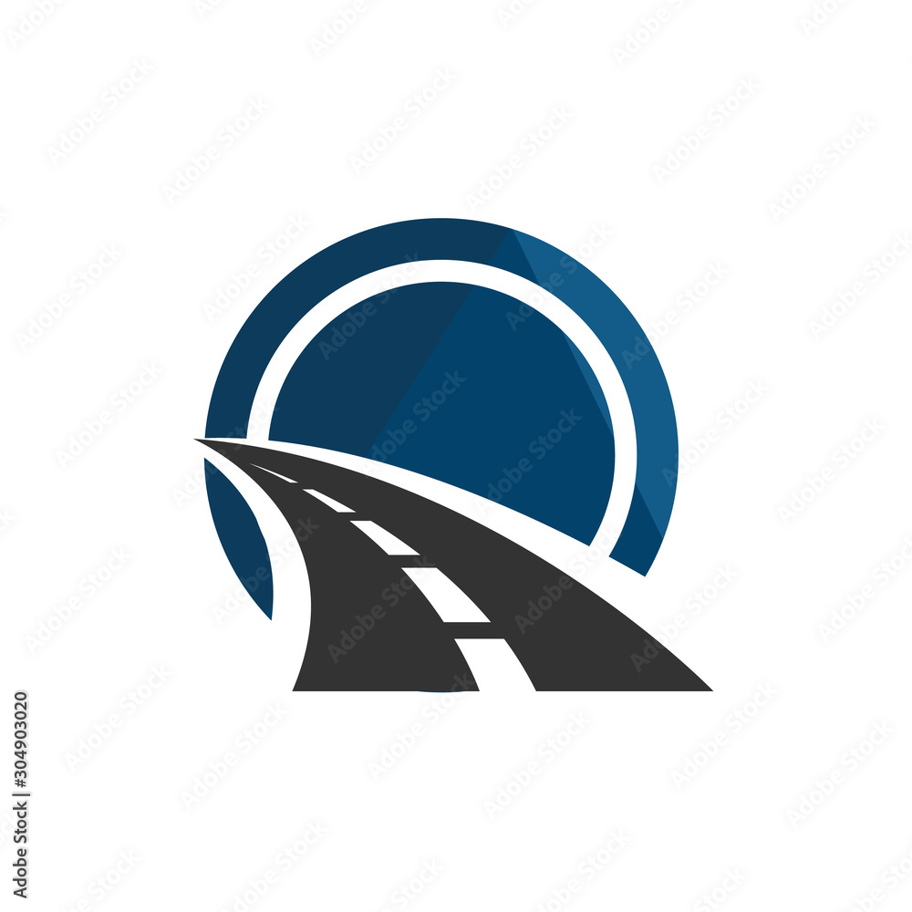 road construction logo road maintenance creative sign concept. Paving ...