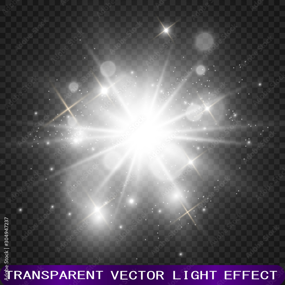 Beautiful sparks shine with a special light. Vector sparkles on a ...