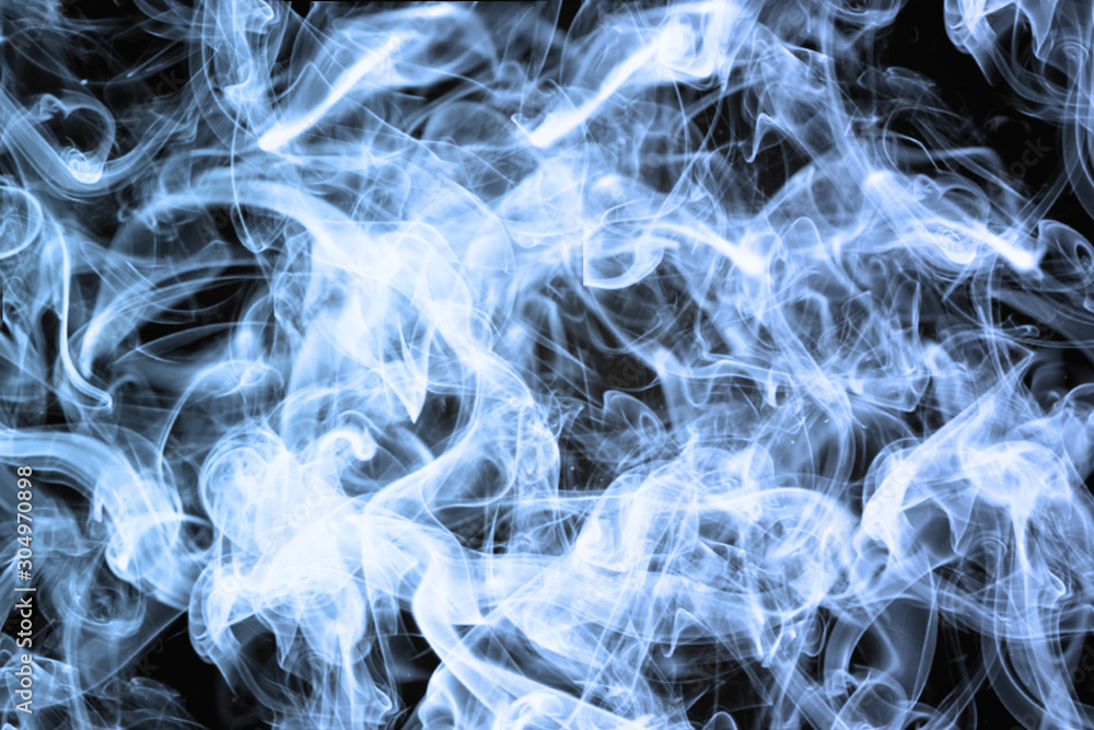 ภาพประกอบสต็อก Fondo negro con humo de colores. ภาพ | Adobe Stock