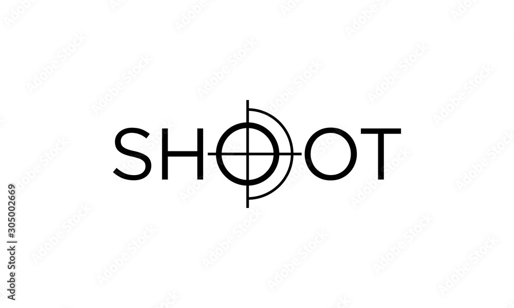 Shooting target for the logo design concept Stock Vector | Adobe Stock