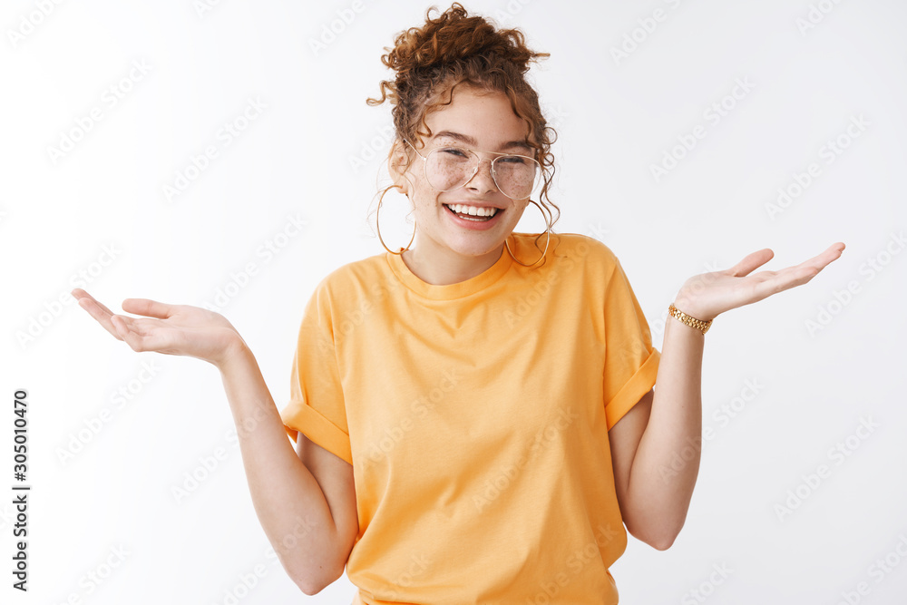 No Idea Portrait Carefree Unbothered Chill Attractive Happy Redhead