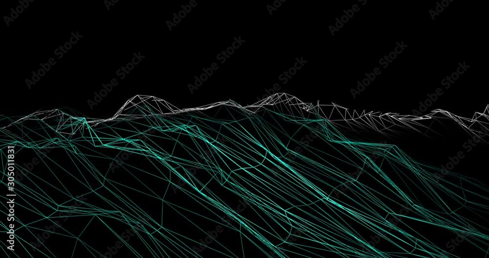 Abstract background with lines and wireframe simulation. Concept for ...