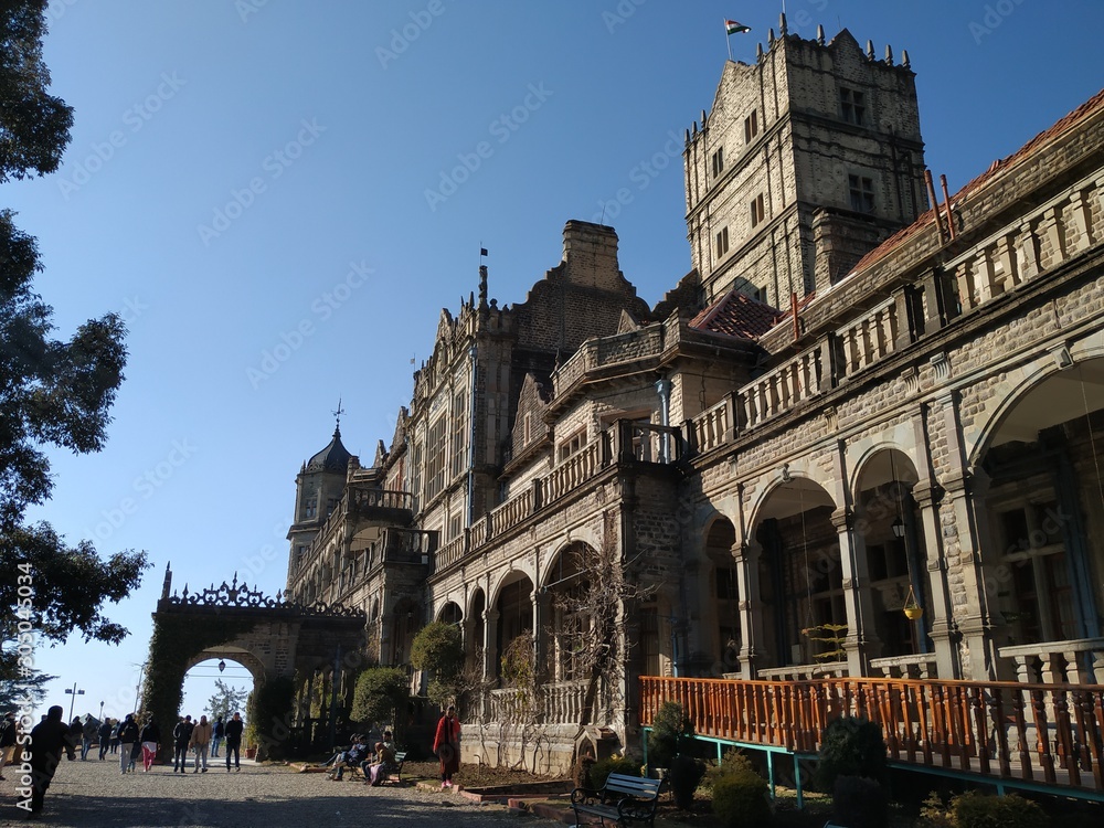 Shimla, Himachal Pradesh/India- October 21 2019: Victorian era palace ...